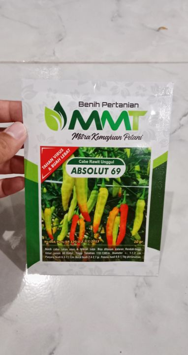 Benih Cabe / Cabai Absolut 69 Kemasan 10 Gram | Lazada Indonesia Benih Cabe / Cabai Absolut 69 Kemasan 10 Gram | Lazada Indonesia