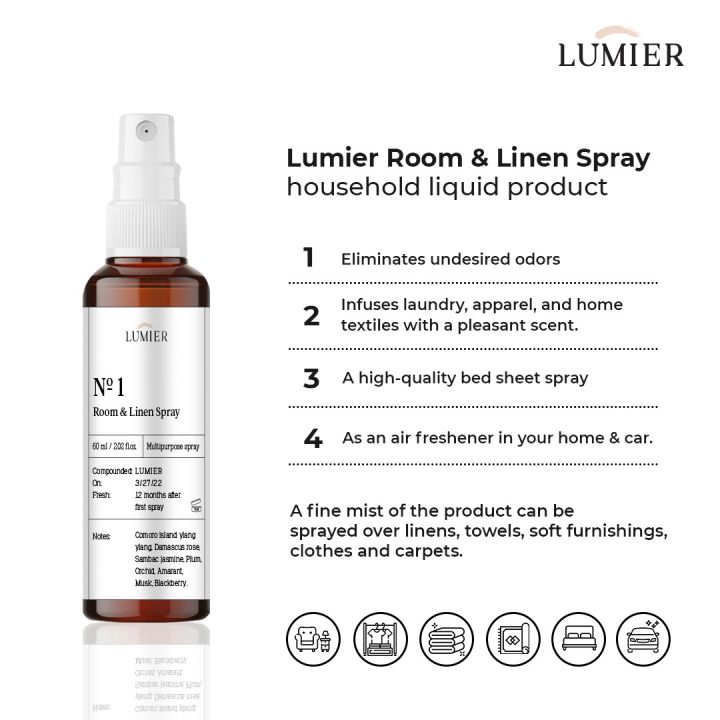 LUMIER PARFUME ROOM & LINEN SPRAY | Lazada Indonesia