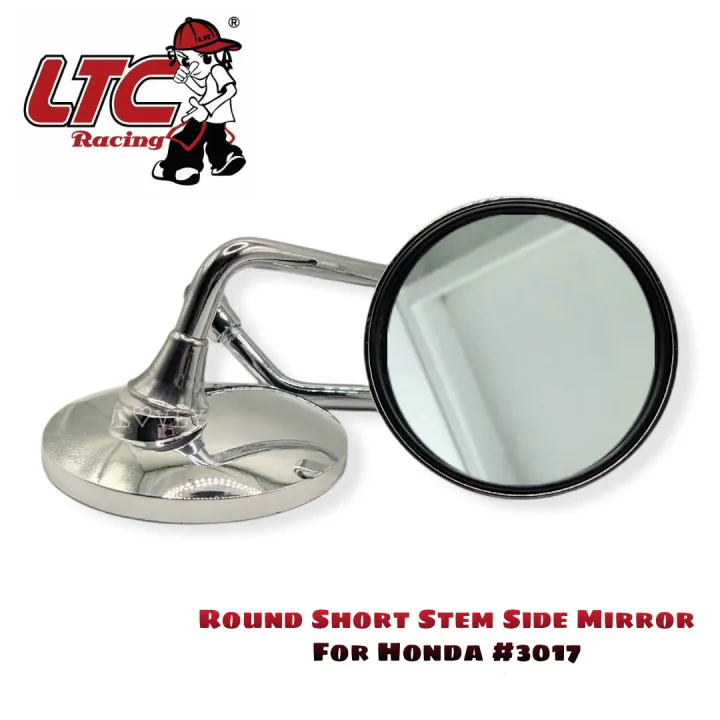 LTC MOTORCYCLE ROUND SHORT STEM SIDE MIRROR FOR HONDA #3017 | Lazada PH
