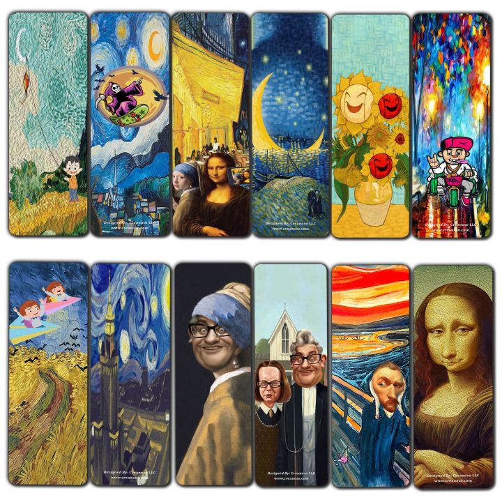 Funny Famous Paintings Bookmarks Cards(6-pack) | Lazada