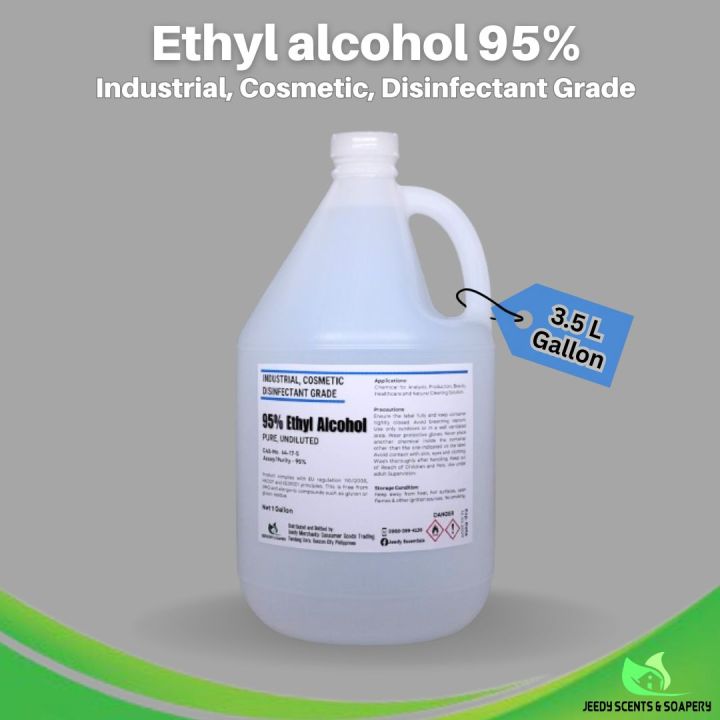 Ethyl Alcohol 95% (Industrial and Cosmetic Grade) - Gallon size | Lazada PH