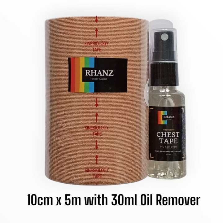 RHANZ (RED LINE) Trans Tape / Chest tape with 30ml oil remover | Lazada PH