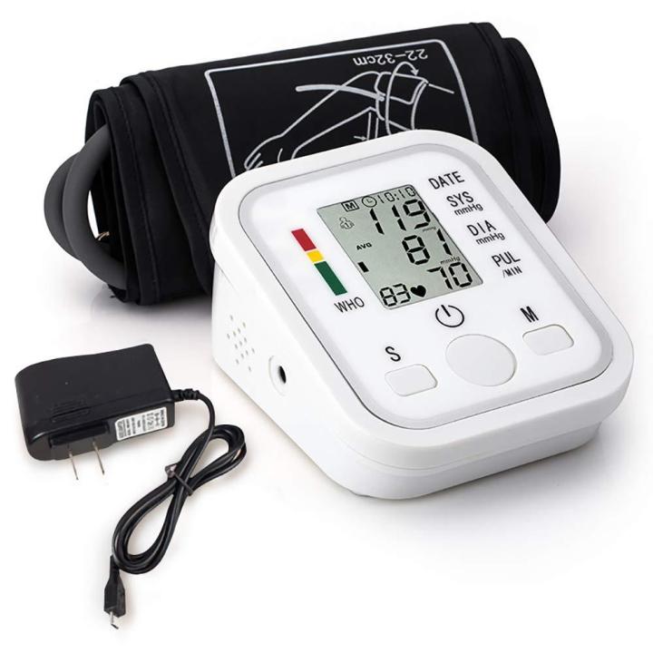 Blood Pressure Monitor Cuff with AC Adapter - Automatic Upper Arm ...