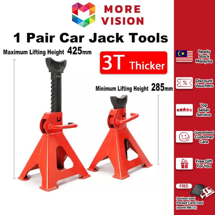 3 Ton Heavy Duty Jack Stand For Car Repair With Safety Lock Strong ...