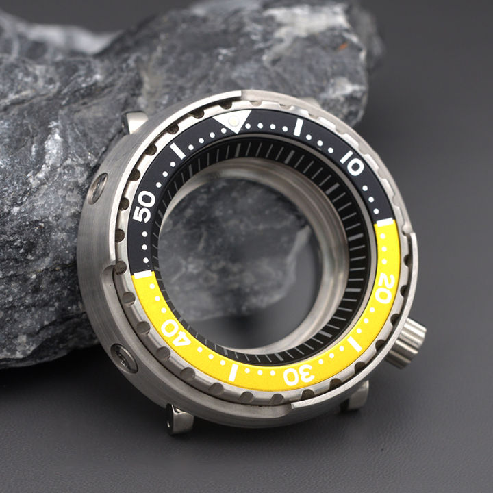 Tuna Canned Watch Case With Aluminium Watch Bezel Fit Seiko NH35 NH36 ...