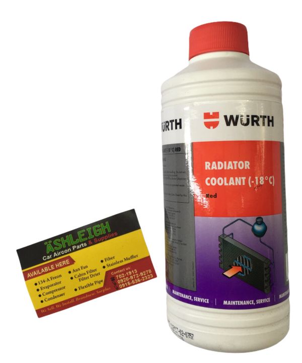 Radiator Coolant Wurth 500ml Original Casa Red Color | Lazada PH