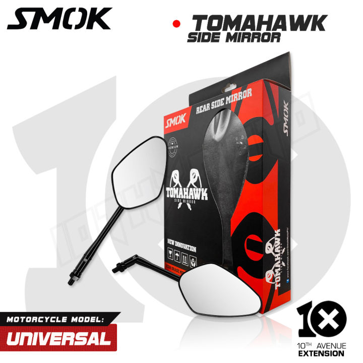 10THX SMOK Tomahawk Side Mirror for Motorcycle Universal | Lazada PH