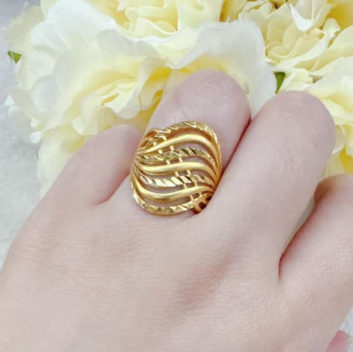 18K GOLD WOMENS RING PREMIUM QUALITY LIFETIME USE | Lazada PH