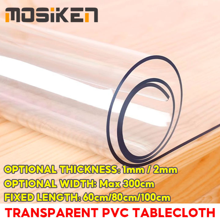 （Custom）1.0mm/2.0mm Thickness Transparent PVC Table Mat Table Cloth ...