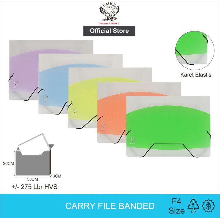 Eagle Files Banded Carry Two Tone Map Plastik E 315 | Lazada Indonesia