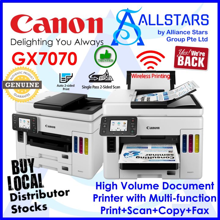(ALLSTARS : We are Back / Printer Promo) Canon Maxify GX7070 Easy ...