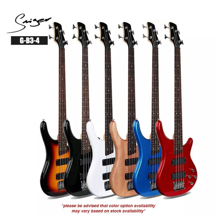 Smiger G-B3-4 Bass Guitar (Glossy) | Lazada PH