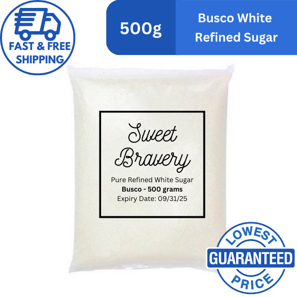 Busco Refined White Sugar 1/2kg repacked by Sweet Bravery | Lazada PH