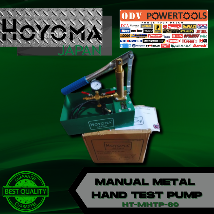 Hoyoma Japan Metal Hand Test Pump Pressure Test Pump MHTP-60 ~ ODV ...