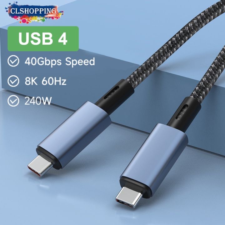 Thunderbolt 4 Video 8K 60Hz 5K 60Hz Type C USB C PD 240W PD100W Cable ...