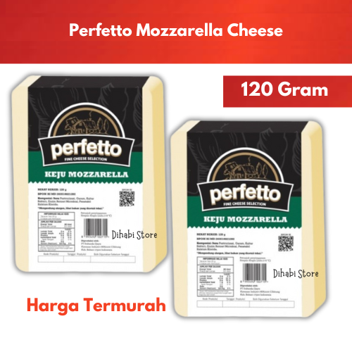 Perfetto Mozzarella Cheese 120 Gram Keju Mozzarella Expired Januari ...