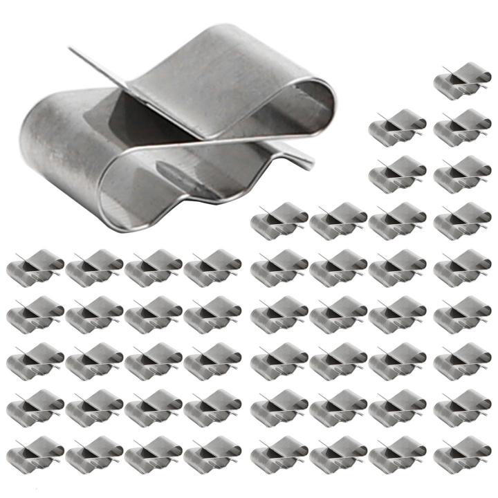 50Pieces Stainless Steel Cable Clips kit Solar Panel Wire Clip Easy ...