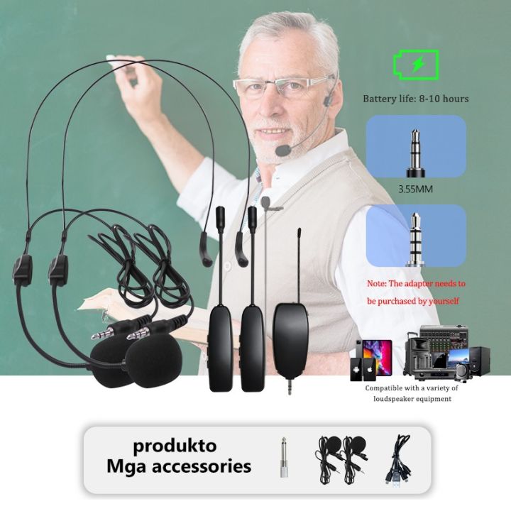 Wireless Lavalier Lapel Microphone Handheld UHF Wireless Microphone ...