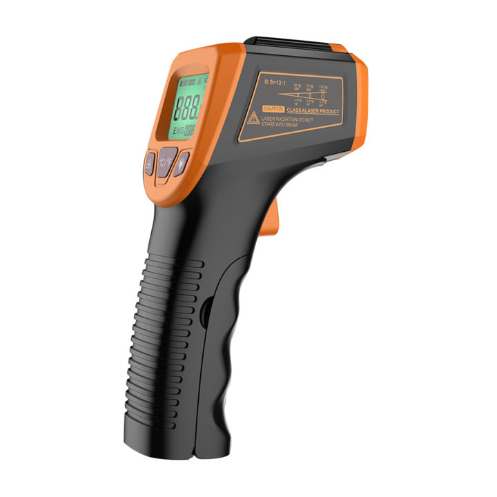 【COD/Ready】Infrared Ther-mometer, Non-Contact Digital Laser Temperature ...