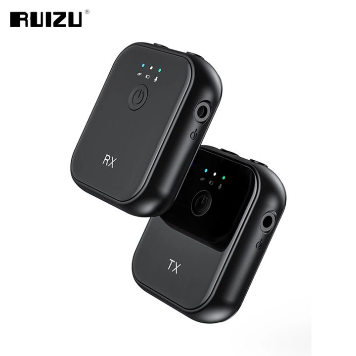 RUIZU T2 Lavalier Microphone Double-way Connection Wireless Microphones ...