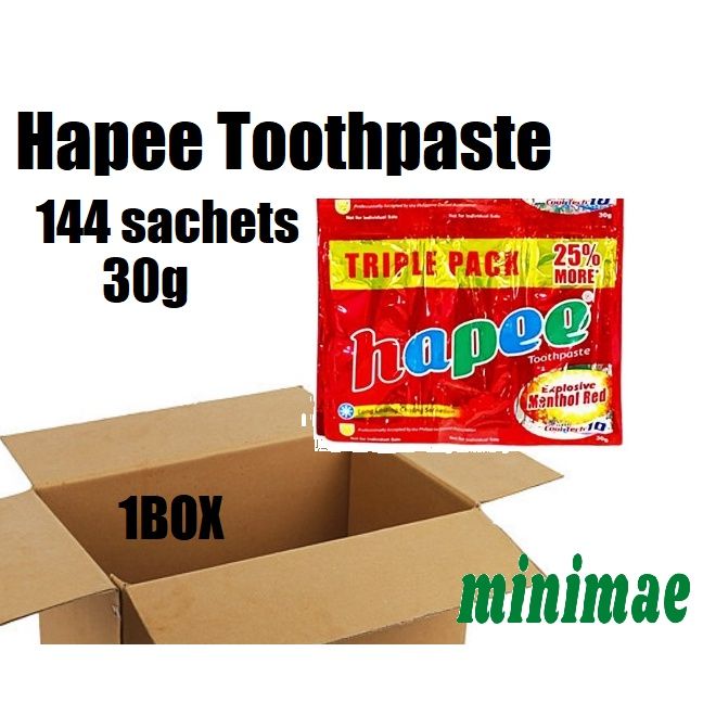Hapee Toothpaste Red 144sachet X 30g 1BOX | Lazada PH