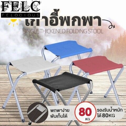 FELC.01 เก้าอี้ เก้าอี้ปิคนิคพับได้ สีเทา เก้าอี้ปิคนิค เก้าอี้พับได้ ...