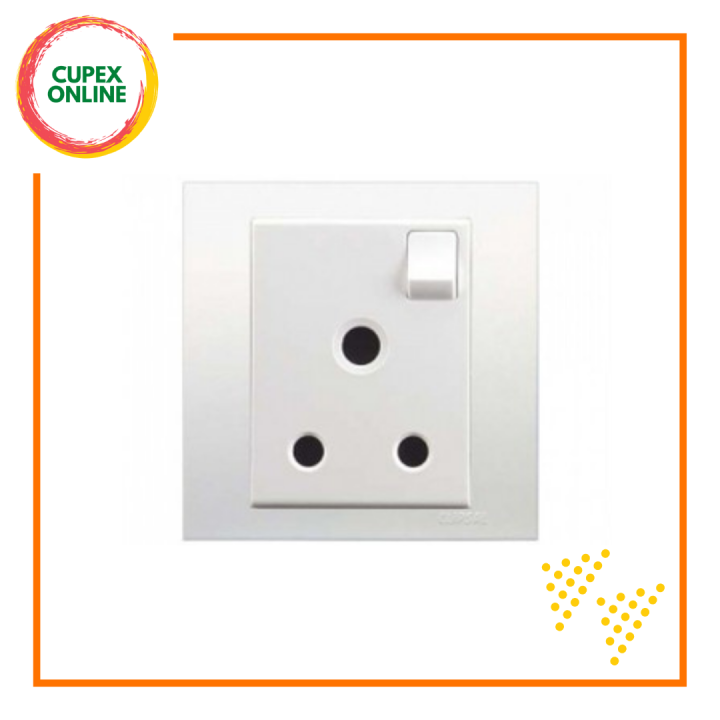 Schneider Electric Vivace 15A 250V 1Gang Switched Socket (Aluminium ...