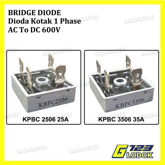 Dioda Diode Bridge Jembatan Rectifier KBPC2506 3506 25 35A 600V Taiwan | Lazada Indonesia