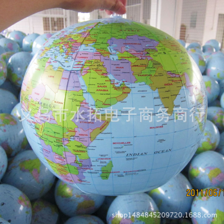 Spot 16 Inch Inflatable Globe English PVC Inflatable Globe with Bracket ...