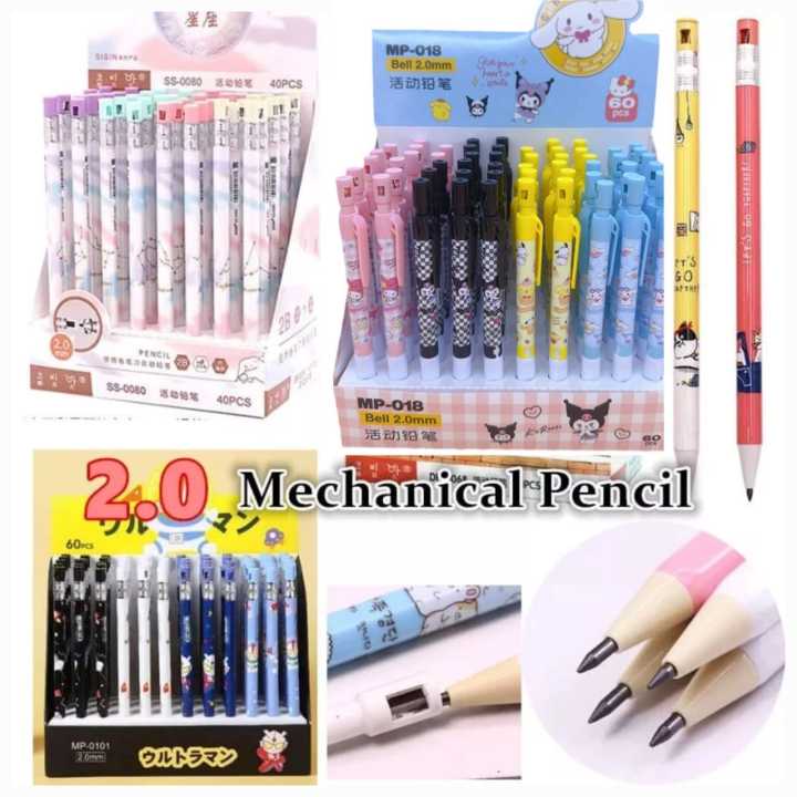 2mm 2B Lead Mechanical Pencil Sanrio Kuromi Learning automatic exam ...
