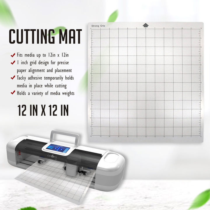 MP00 Replacement Cutting Mat Transparent Adhesive Mat with Measuring Grid 12 x 12 inch for ...