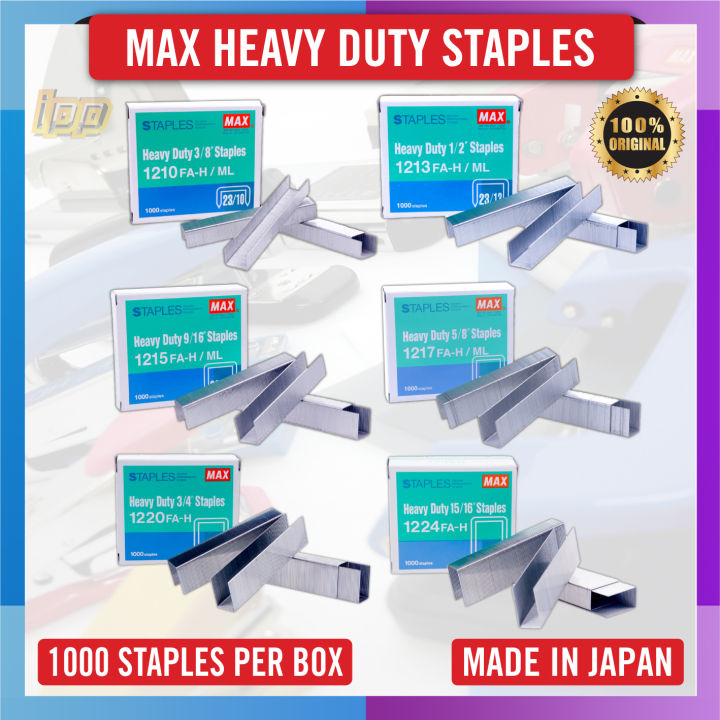 Max Heavy Duty Staples (Stapler Bullet) - Original Small Box (Made in ...