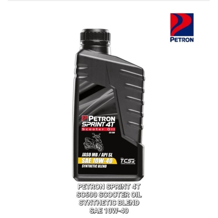 PETRON SPRINT 4T SC600 SCOOTER OIL SYNTHETIC BLEND SAE 10W-40 | Lazada PH