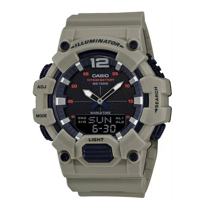 CASIO HDC-700-3A3VDF – NAM – KÍNH NHỰA – QUARTZ (PIN) – DÂY CAO SU ...
