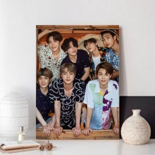 Hiasan Dinding Kamar BTS / Lukisan BTS / Poster Kayu / Wall Decor ...