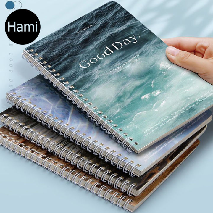Hami 4pcs Thick A5 Spiral Spiral Notebook Set For High School 60 Sheets ...