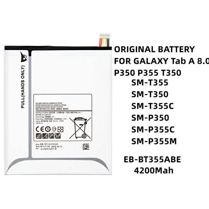 Replacement BATTERY Model EB-BT355ABE FOR Samsung GALAXY Tab A 8.0 P350 ...