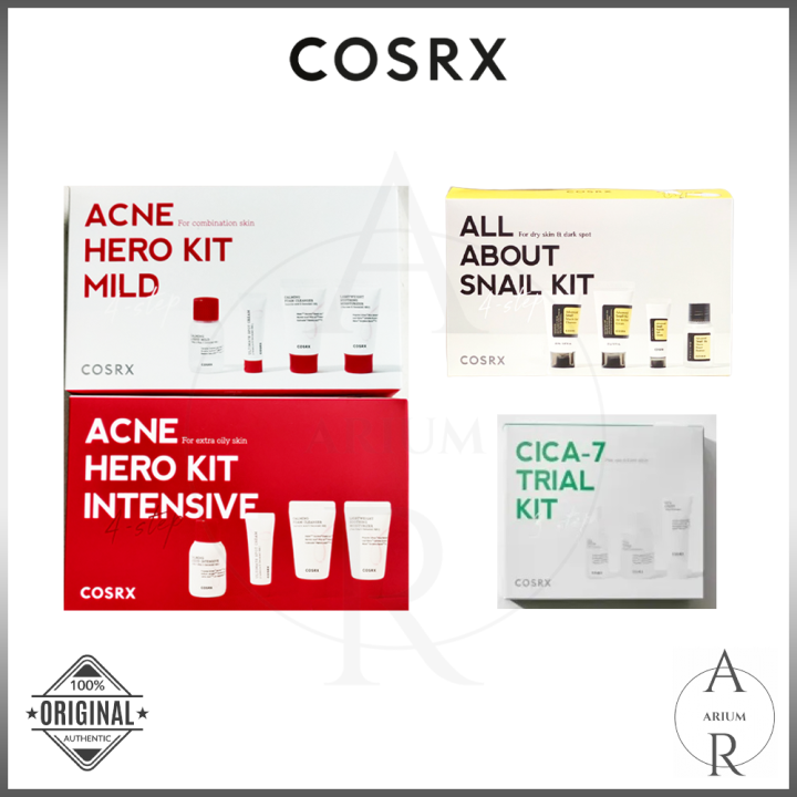 COSRX Acne Hero Kit Intensive / Mild / All About Snail 4 Step / Cica-7 ...