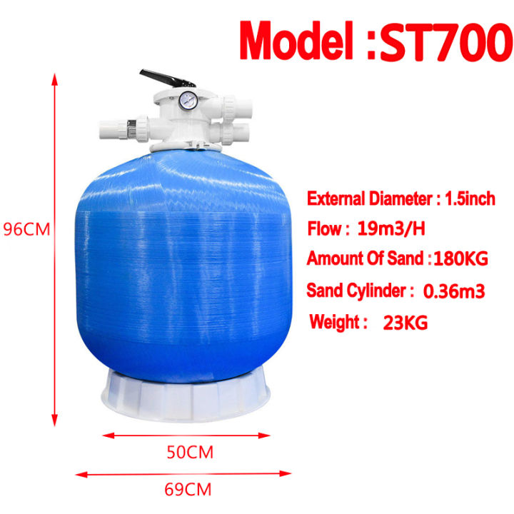 Heavy Duty 16" ST400/1.5 Inch Cylinder Head Swimming Pool Equipment ...