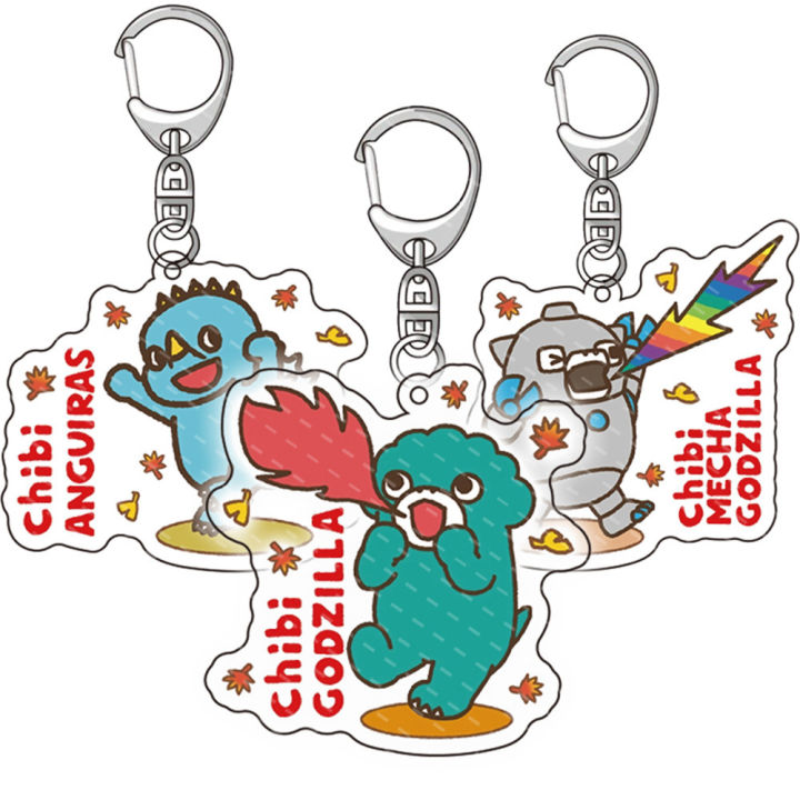 Acrylic Anime Keychain Chibi Godzilla Raids Again King Ghidorah Mothra ...