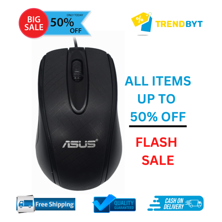TRENDBYT - USB Wired Optical Mouse 1200 Dpi Optical Technology Standard ...