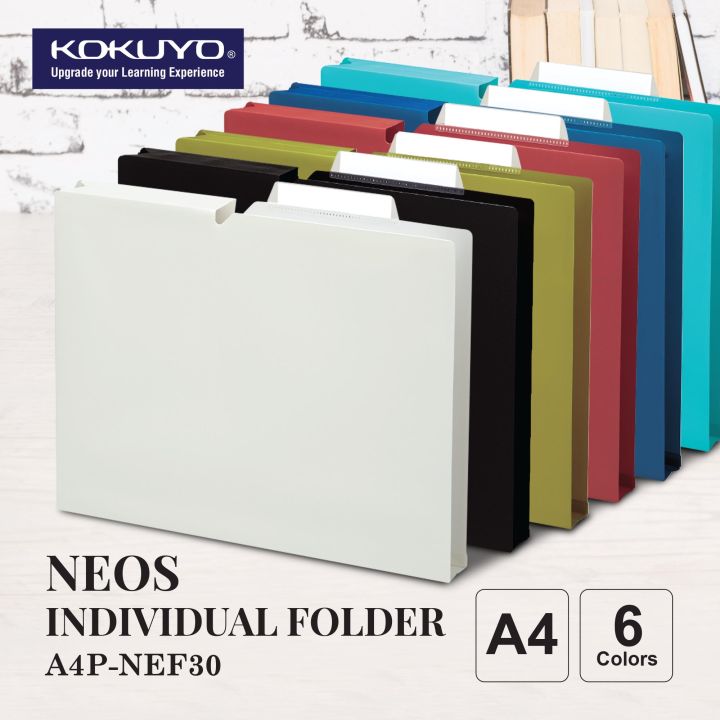 KOKUYO NEOS A4P-NEF30 INDIVIDUAL FOLDER FILE with heading label | Lazada