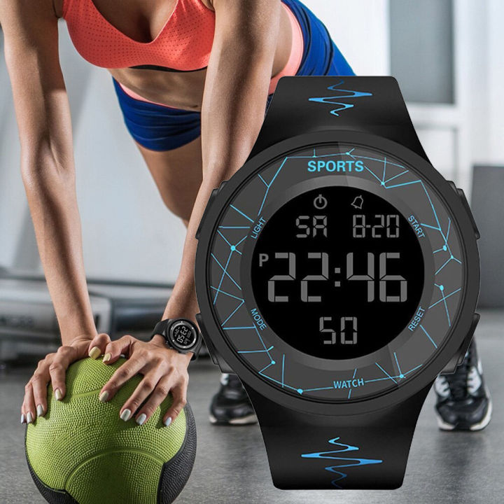 Jam tarikh sukan mewah tentera kuarz digital LED lelaki modus | Lazada