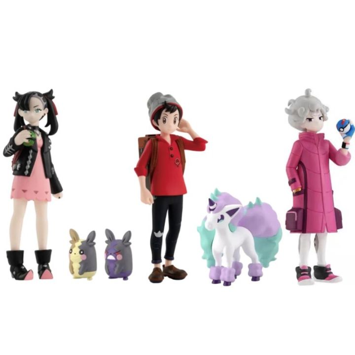 BAI Pokemon Trainer Bede Victor Marnie Model Figures Head Can Be Turned ...