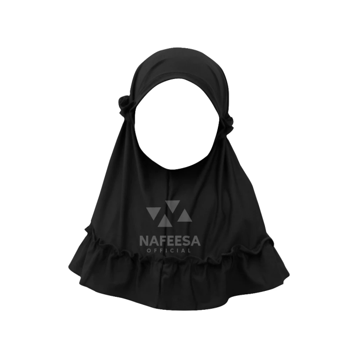 NAFEESA - kerudung Anak Hijab Instan Carla Anak Hitam | Lazada Indonesia