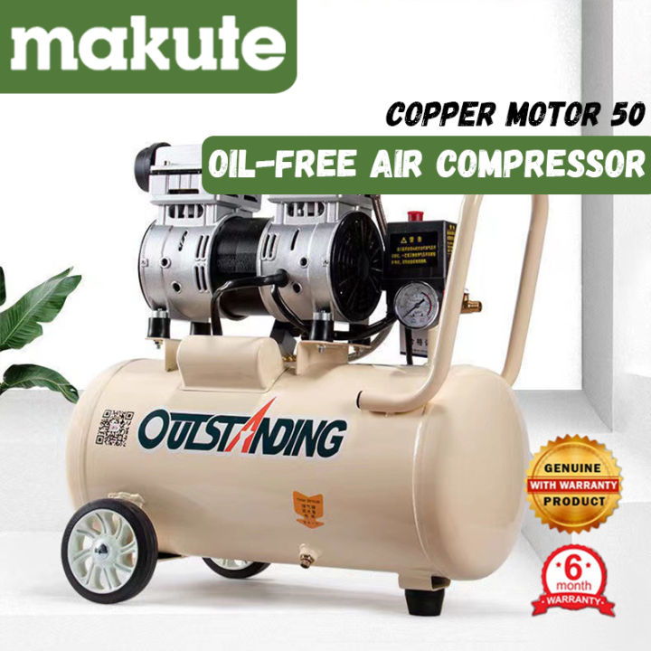 makute Portable Air Compressor Pneumatic tool ultra-quiet and oil-free ...