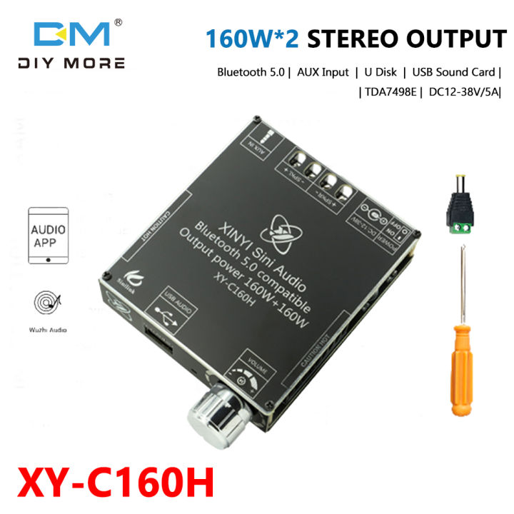diymore XY-C160H 160W×2 5.0 Bluetooth Digital Power Amplifier Board ...
