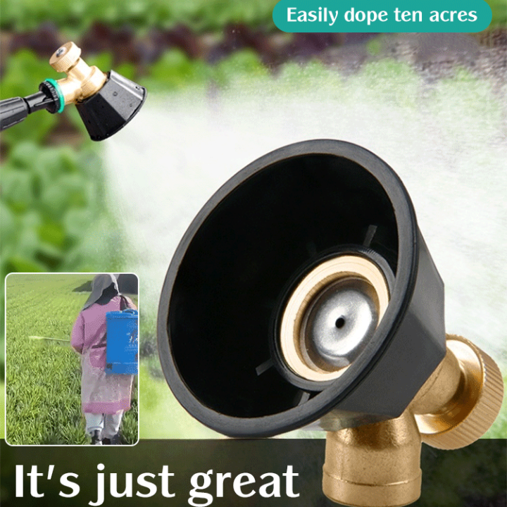 Agricultural All Copper Black Swirling Air Vortex High-Pressure Nozzle ...