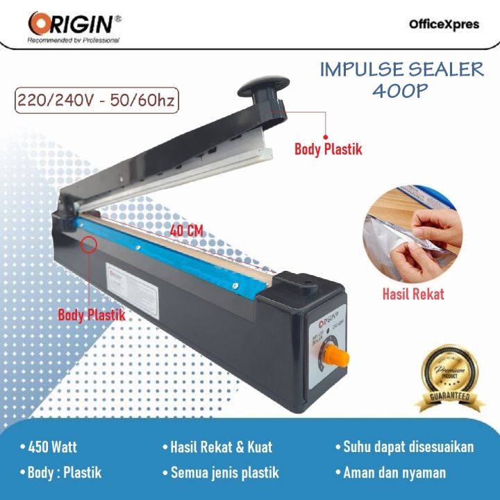 Impulse sealer 40cm , 30cm, 20cm / Alat press plastik / Mesin Press plastik / Press sealer ...