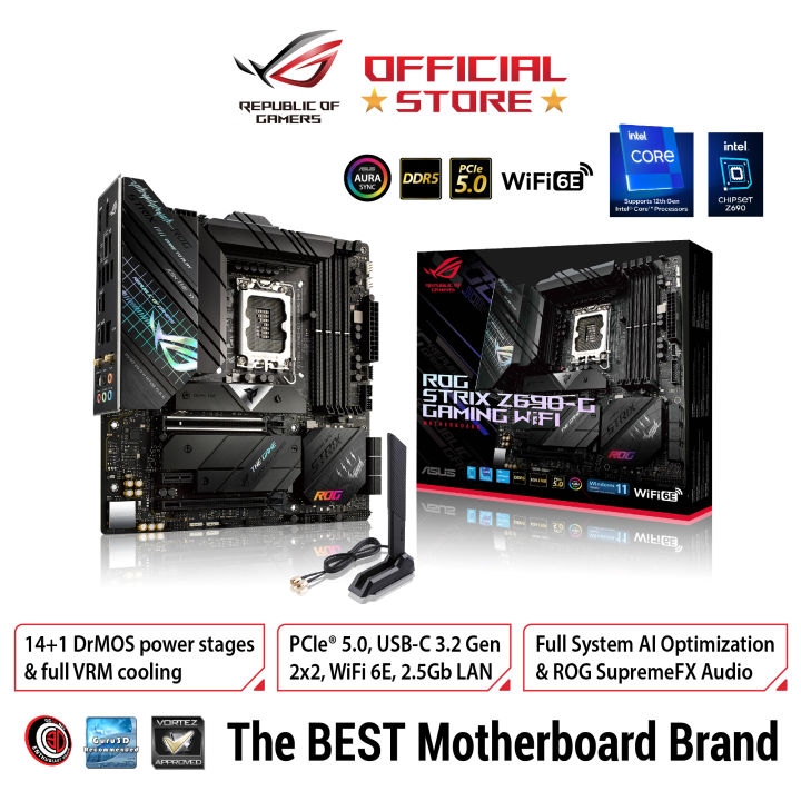 ASUS ROG Strix Z690-G Gaming WiFi Intel LGA 1700 mATX gaming ...
